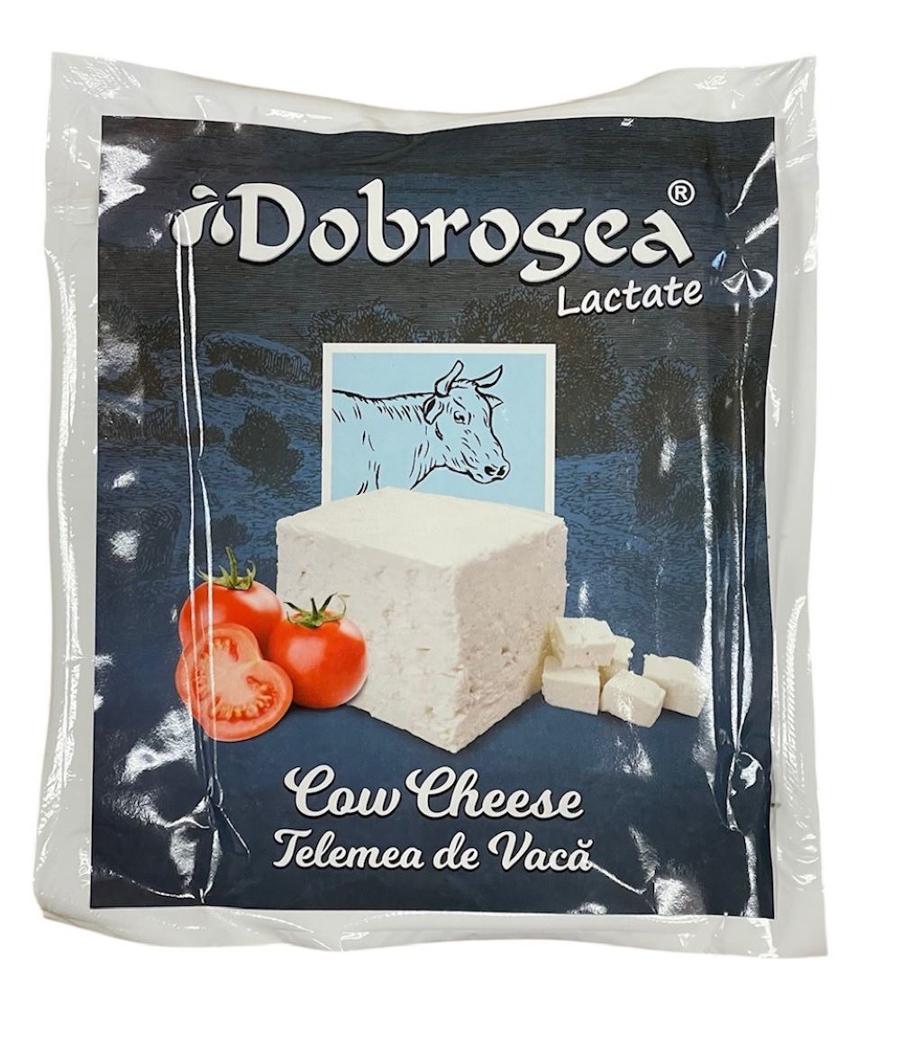 Dobrogea Lactate Telemea de Vaca Cow Feta Cheese 400g | Romanian Pantry